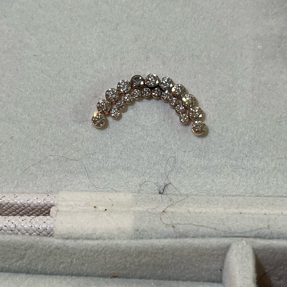 Maria Tash | Jewelry | Maria Tash Invisible Set Diamond Apsara Curve ...